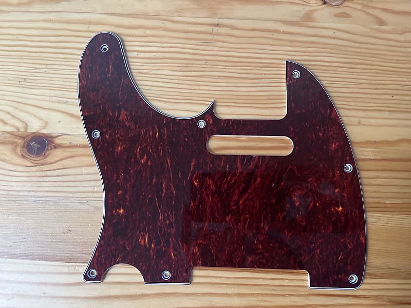 Left Handed Telecaster Pickguard - Tortoiseshell Unbranded | Reverb