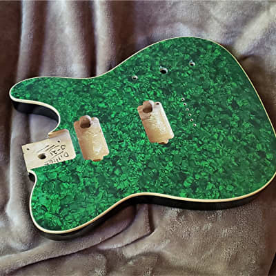 Emerald Green pearl bound body ( Hum, Hum ) Made fo Tele | Reverb