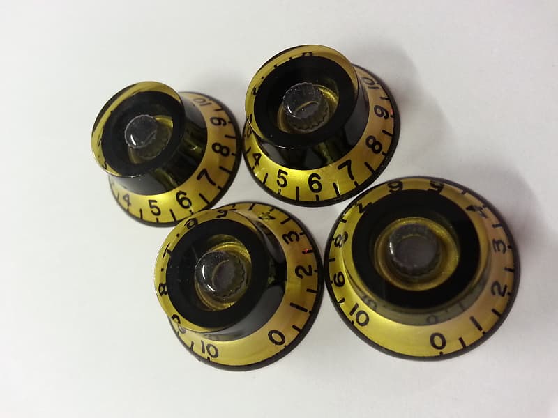 JAT CUSTOM GUITAR PARTS Top Hat Knobs Inca Gold | Reverb
