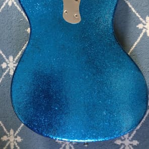Mosrite The Ventures Electric Guitar circa 1966 Blue Sparkle | Reverb