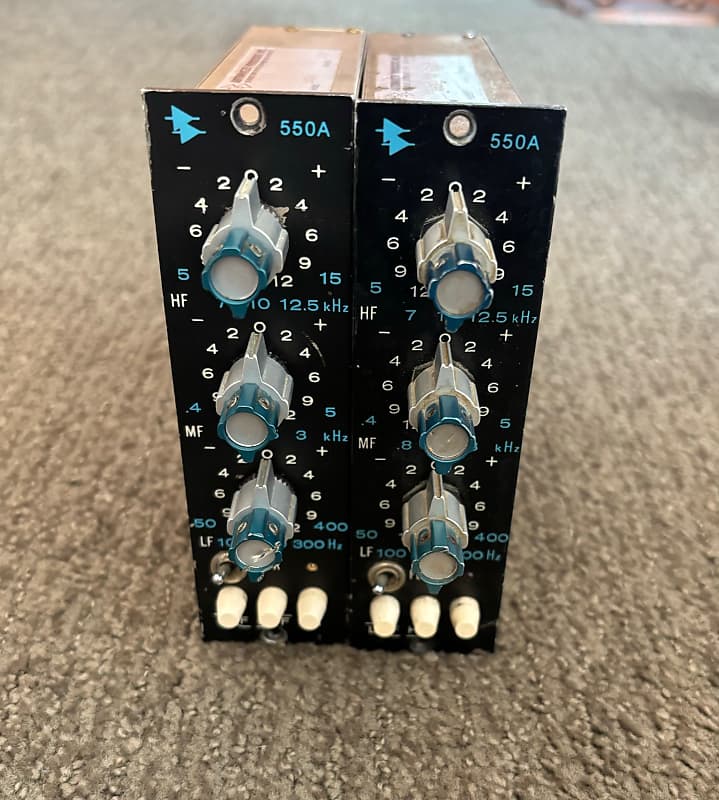 API 550A 500 Series 3-Band Equalizer Module 1970s - Black | Reverb