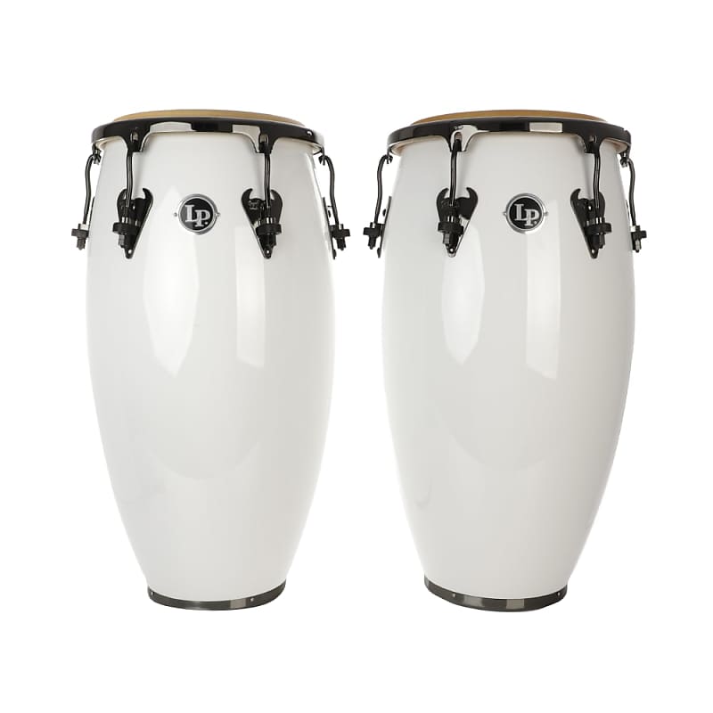 LP Matador Conga And Tumba Set, White With Black Nickel | Reverb