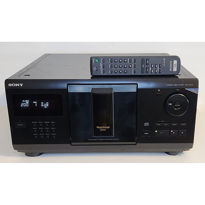 Sony CDP-CX210 MegaStorage 200 CD Changer with Remote Control | Reverb