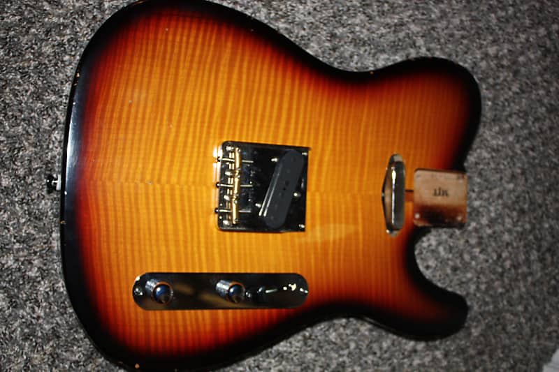 MJT VTT Flame maple relic Telecaster, Dimarzio Area T Loaded | Reverb