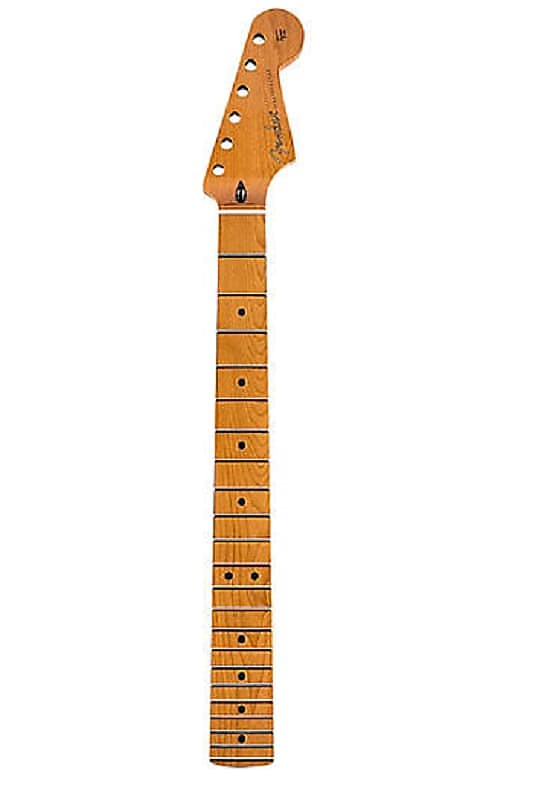 Fender Roasted Maple Stratocaster Neck, 22-Fret | Reverb