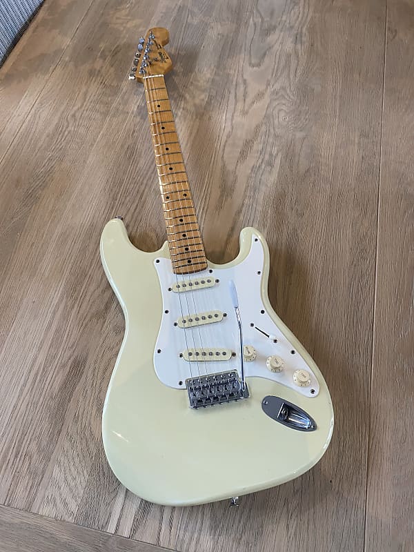 Squier Korean Samick Strat 1989 - Faded Olympic White | Reverb