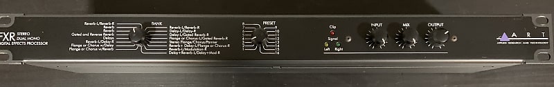 ART (Applied Research & Technology) ART FXR Stereo Dual Mono | Reverb