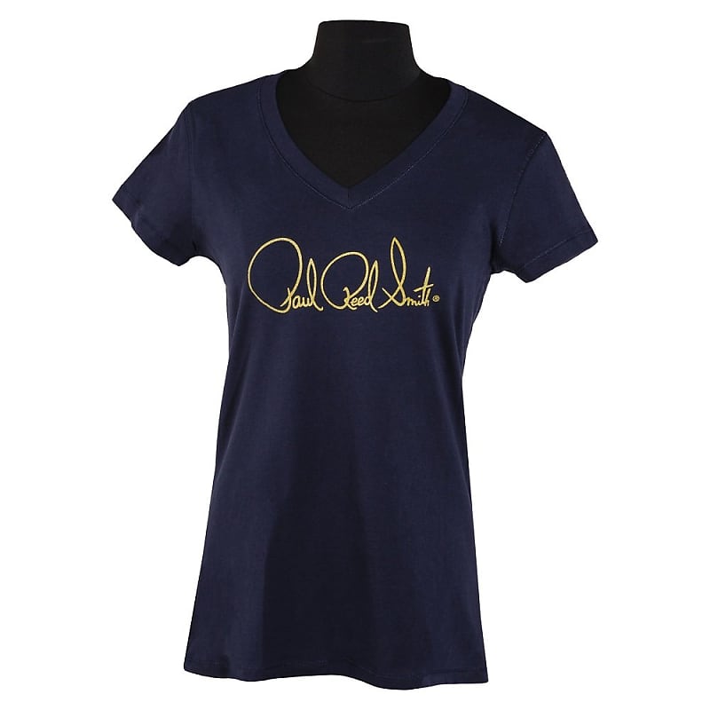 PRS Ladies Tee, Short-Slv, PRS Signature Logo, Navy Blue, | Reverb