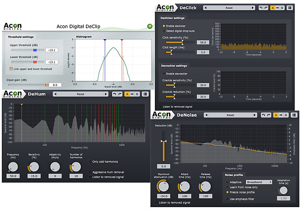 Acon Digital Restoration Four Audio Restoration and Noise | Reverb