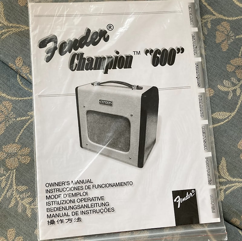 Fender Champion 600 - Owner's Manual | Reverb