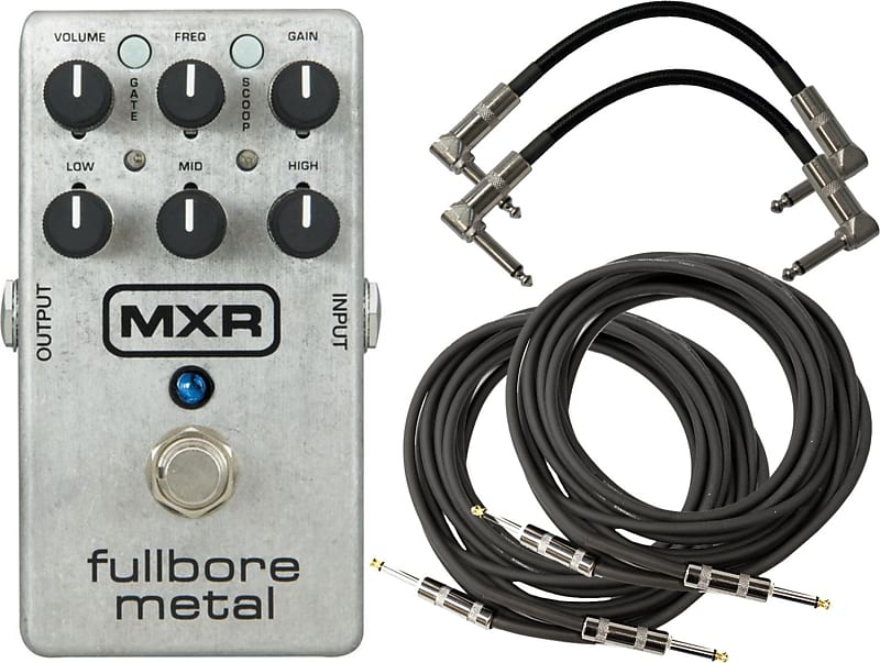 MXR M116 Fullbore Metal Distortion Pedal w/ Patch Cables and | Reverb