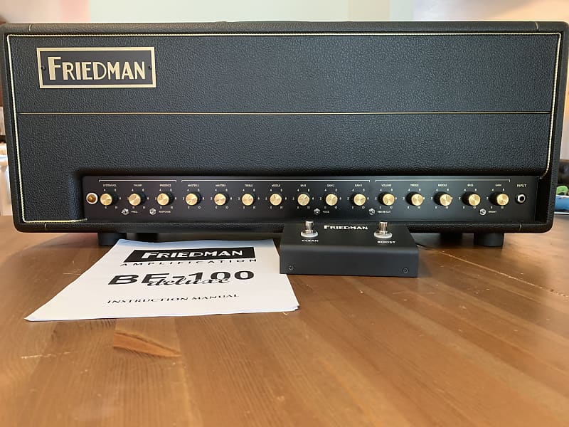 Friedman BE 100 Deluxe (Factory Box, Manual, Footswitch)! | Reverb