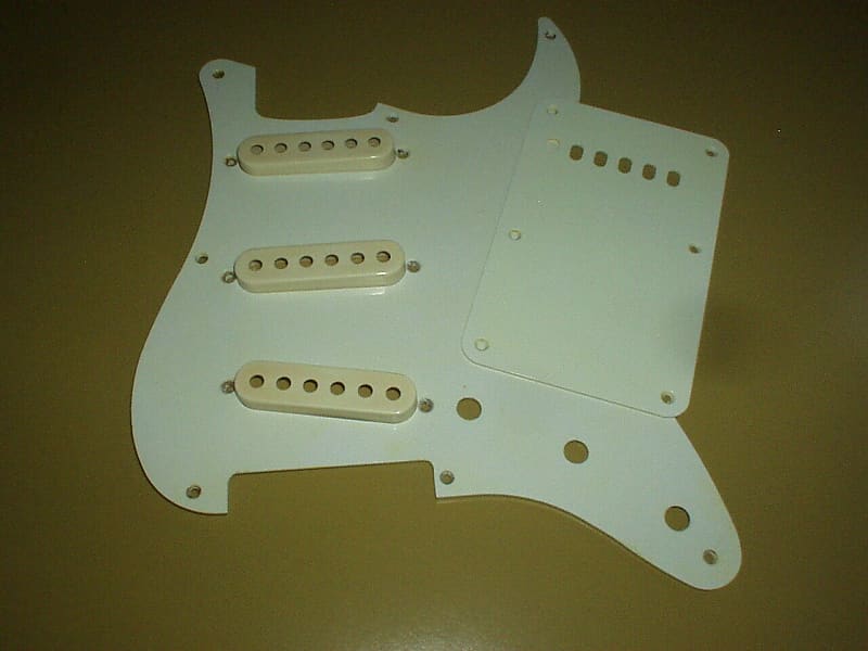 Fender Strat pick guard back plate p/u covers | Reverb