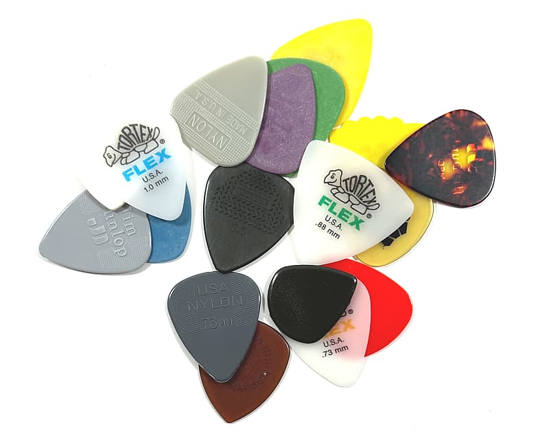 Dunlop Guitar Picks 18 Different Picks Recording Variety Pack | Reverb