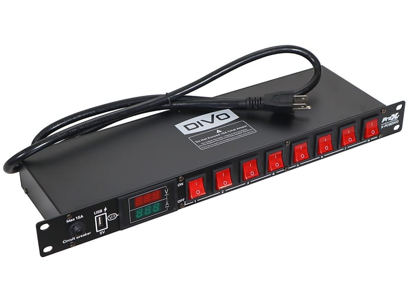 ProX X-PC8DIVO 8 Outlet Rackmount Power Conditioner w/ A&V | Reverb