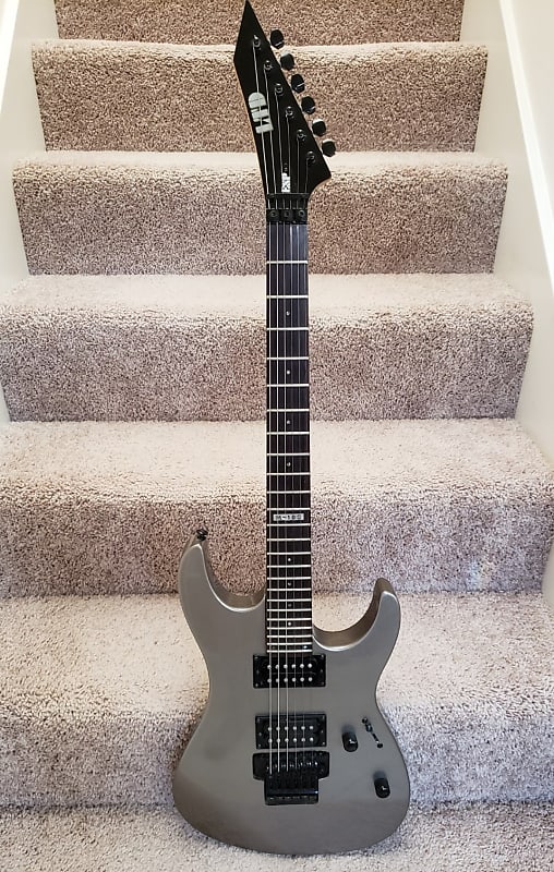ESP LTD M-100 in Grey Metallic, Perfect | Reverb