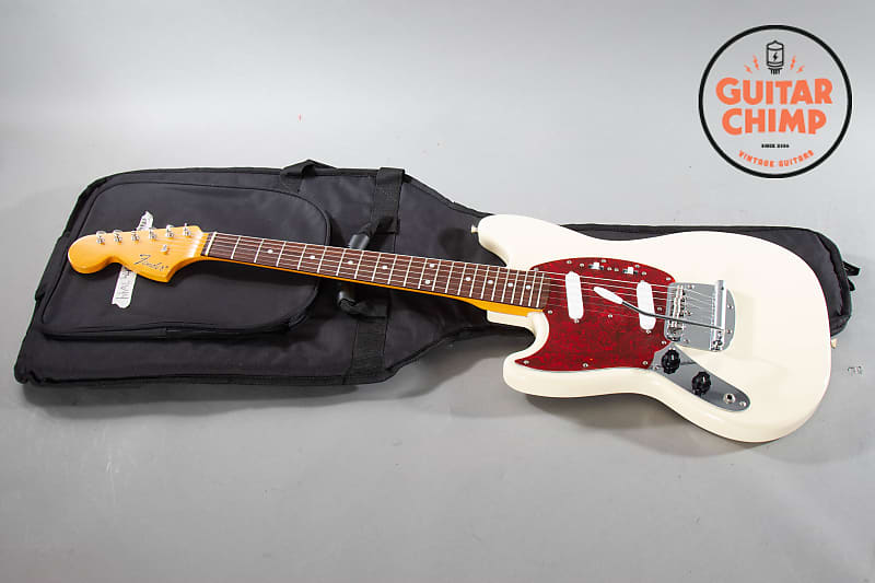 2007 Fender Japan Left-Handed Mustang MG69 Vintage White | Reverb