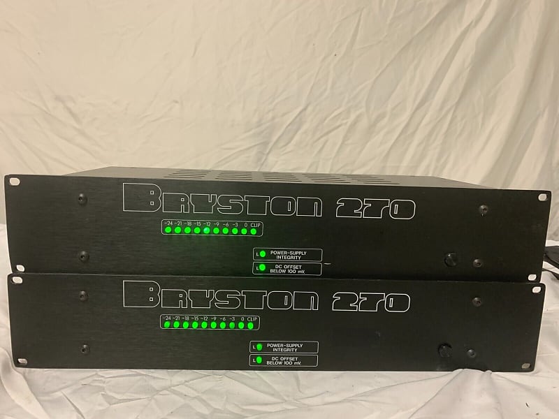 Pair of Bryston 270/2B Monoblock Power Rack Amplifiers | Reverb