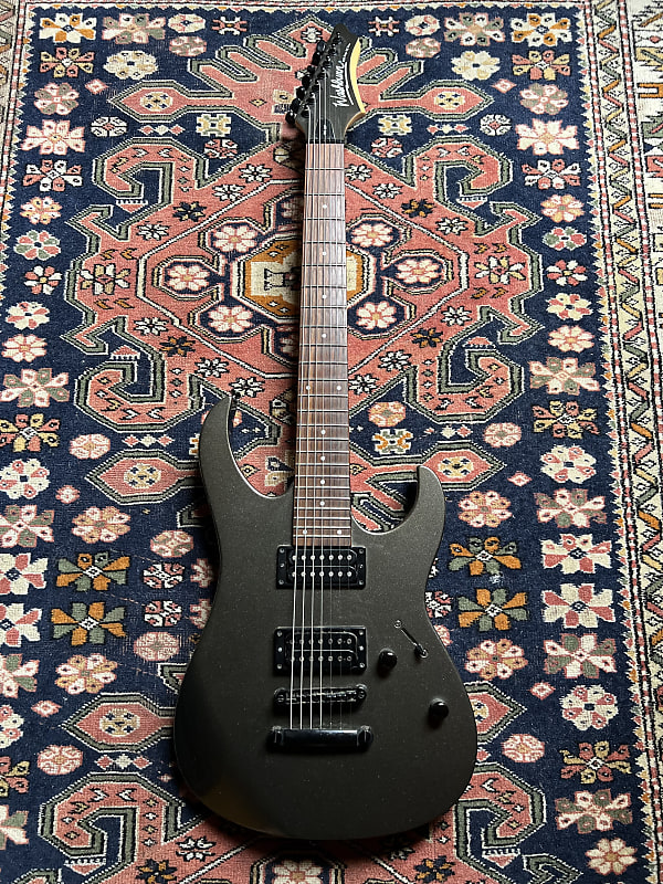 Washburn WG-587 7 String Electric Guitar - Grey - Made in | Reverb