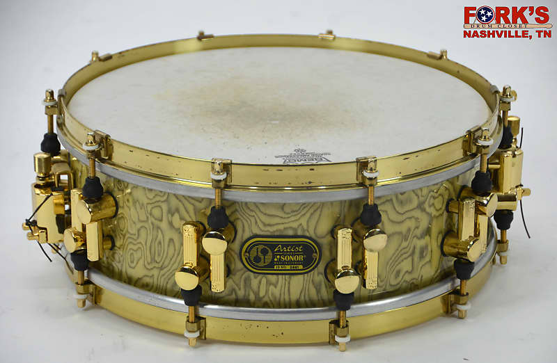 Sonor Artist Series 5x14 Beech Snare Drum Blanched Roots | Reverb