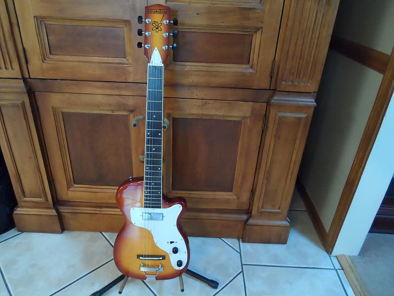 Vintage style Stratotone Custom Neck Through Guitar Curly | Reverb