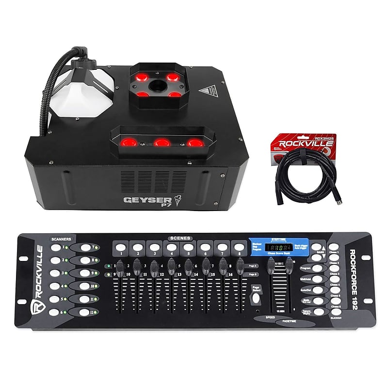 Geyser P7 Dmx Fog Machine Rgba+Uv Led Effects+Remote+Dmx | Reverb