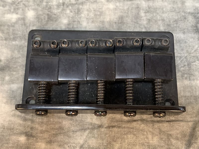 Unknown 5 String Bass Bridge Black | Reverb