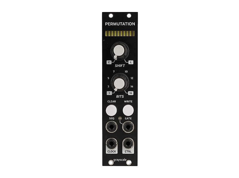 Grayscale Permutation Random Sequencer 6HP (Black) [USED] | Reverb