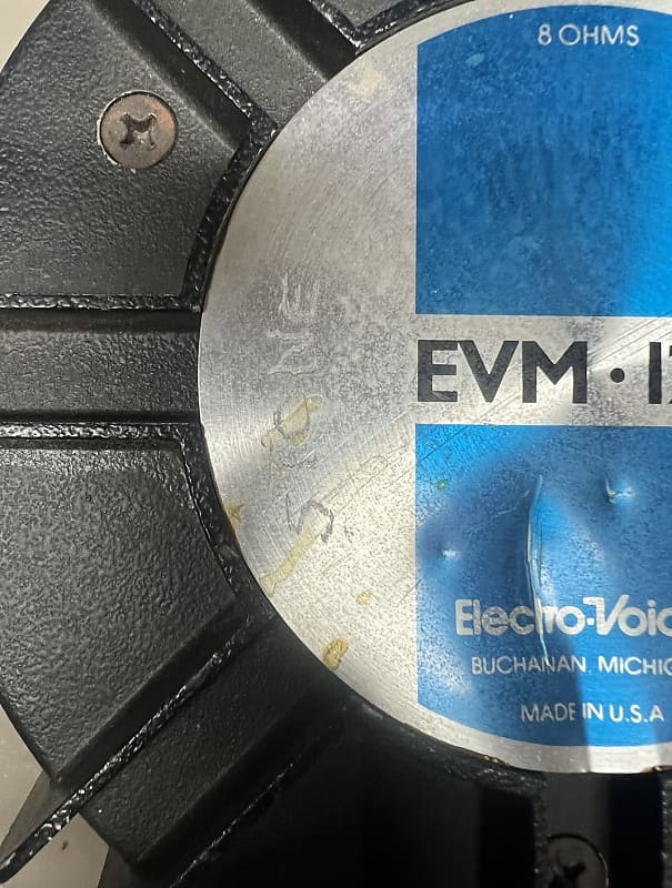 Electro-Voice EVM-12L 1970s - Black/Silver | Reverb