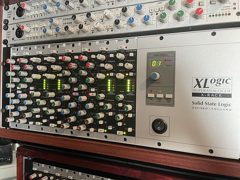 SSL X-Rack Fully loaded with XR425 EQs and XR418 Dynamics | Reverb