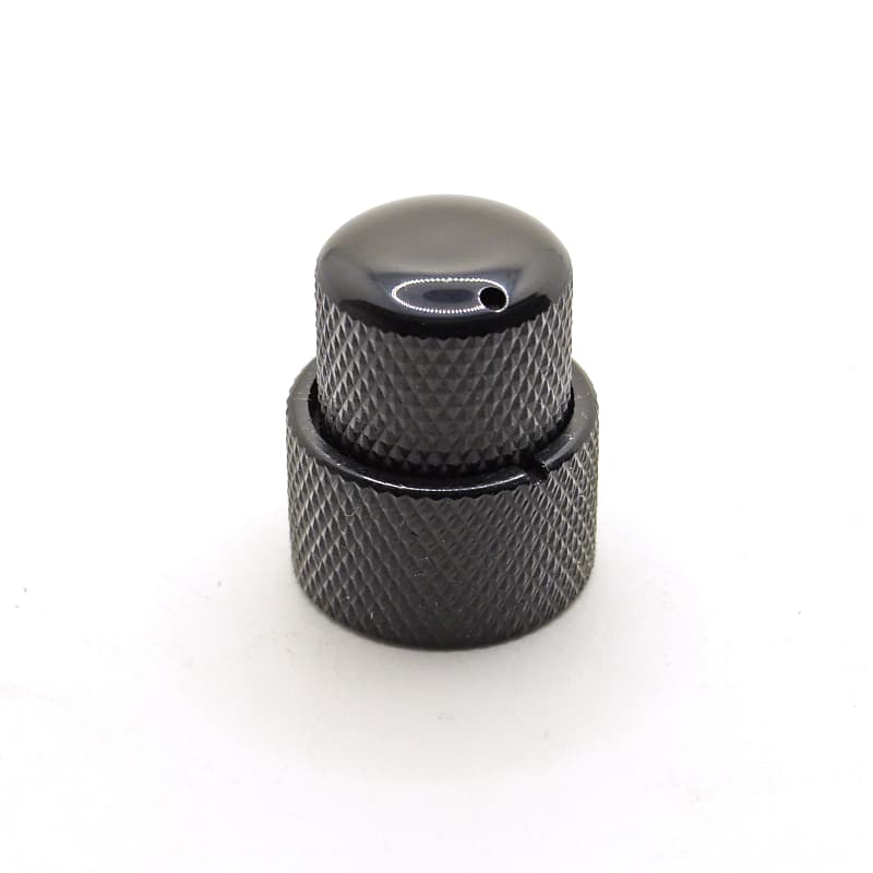 Black Stacked Dual Control Knob Concentric Set with set screw | Reverb