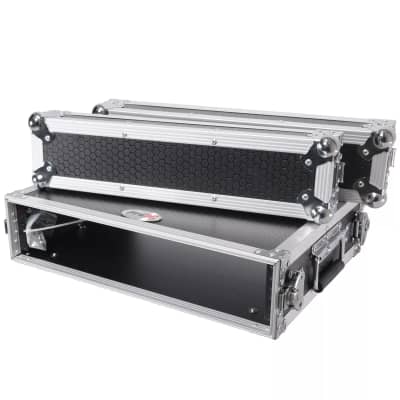 4U Deluxe Effects Rack 7" Deep Rail to Rail W/Handle | Reverb