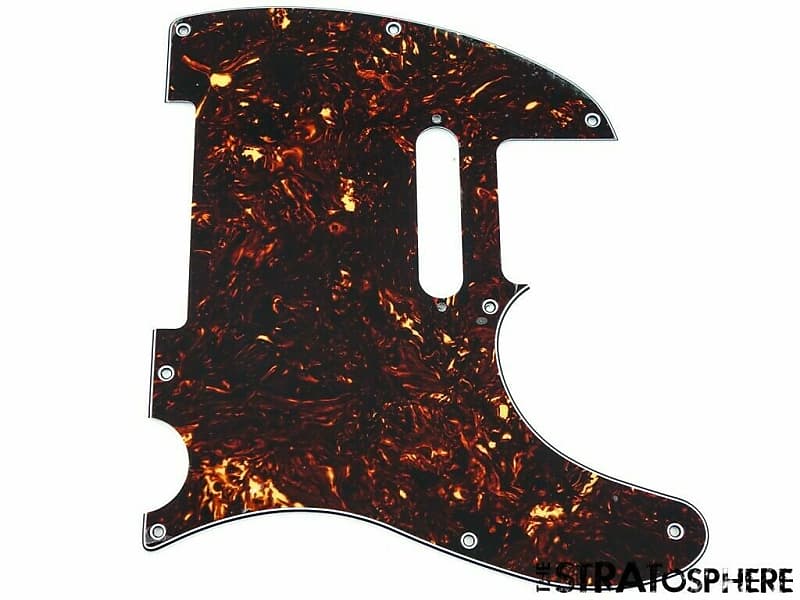 *NEW DARK Brown Tortoise Telecaster PICKGUARD for Fender Tele | Reverb