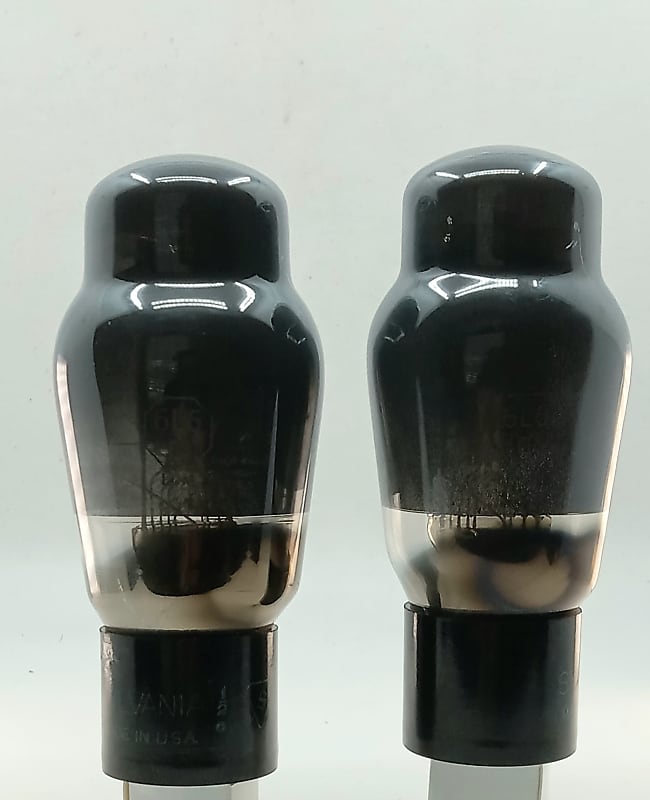 Nos code matched Pair Sylvania 6L6g/smoked glass/current | Reverb