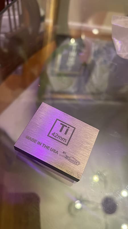 Tisonix USA Pure Titanium 42mm Tremolo block Mid 2000’s - | Reverb