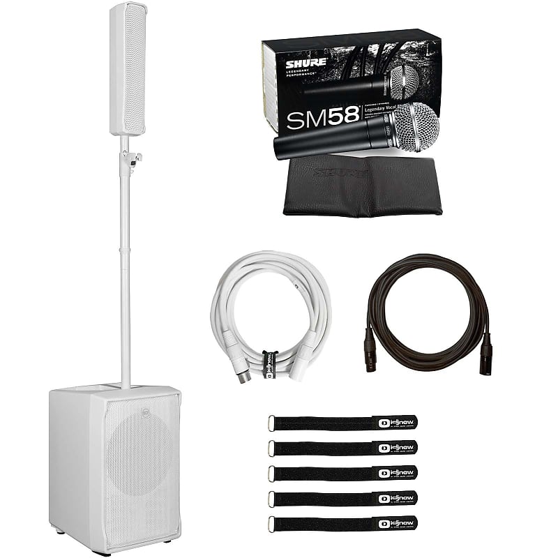 RCF Evox JMIX8 White Active 2-Way DJ PA Array Speaker System | Reverb