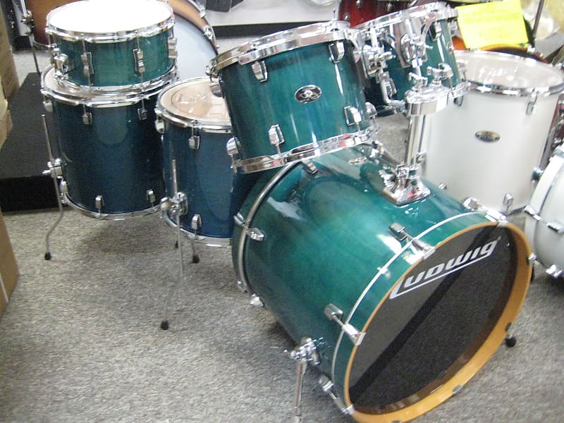 Ludwig 6 piece Evolution Maple shell pack 2020 - Turquoise | Reverb