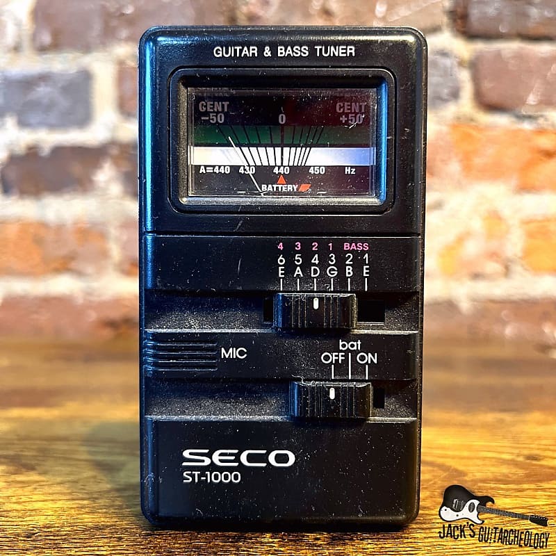 Seco ST-1000 Guitar & Bass Tuner (2000s - Black) | Reverb