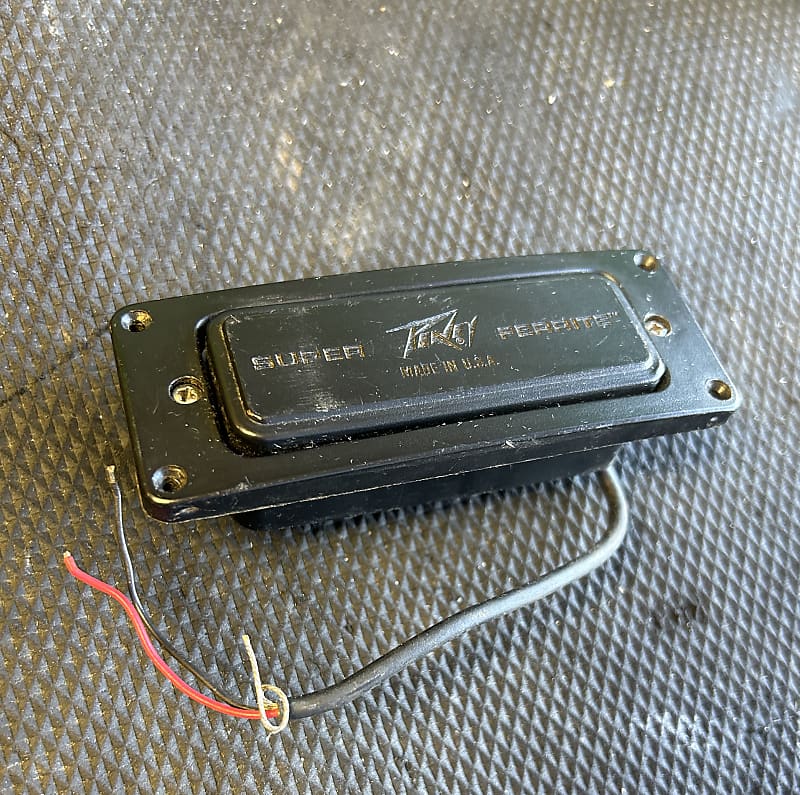 Vintage Peavey Super Ferrite Bass Pickup & Pickup Ring | Reverb