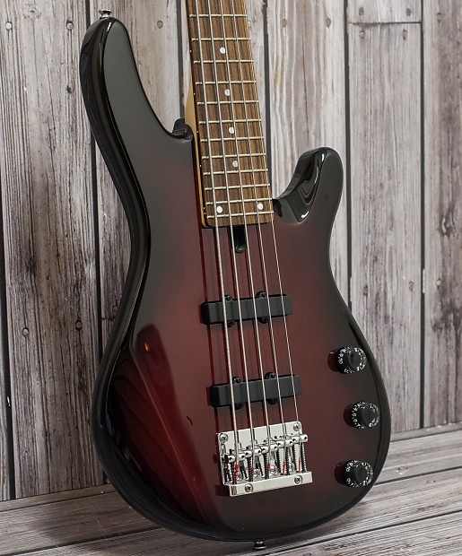 Yamaha BB405 Wine Red 5 String Bass | Reverb