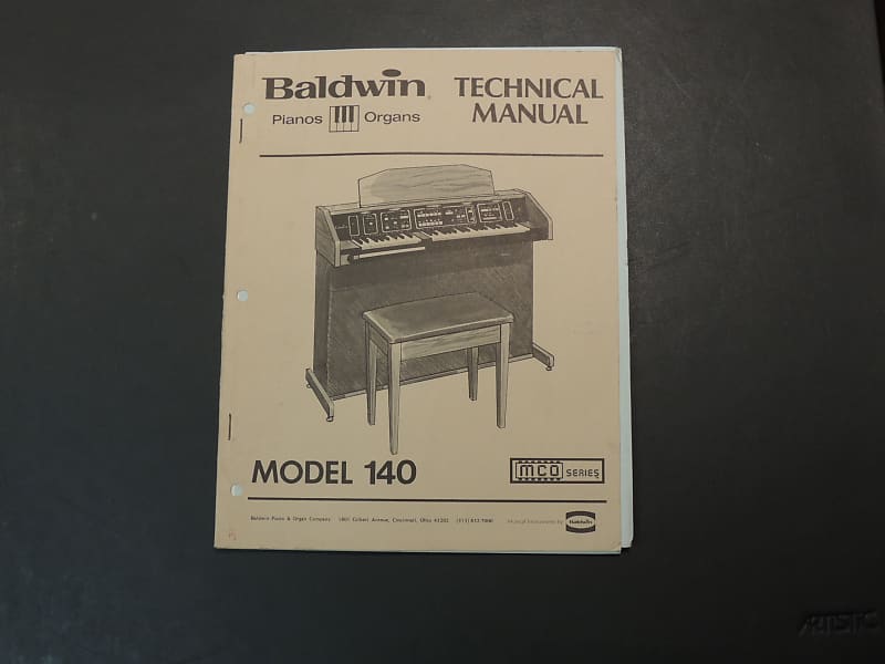 Baldwin Model 140 Technical Manual [Three Wave Music] | Reverb