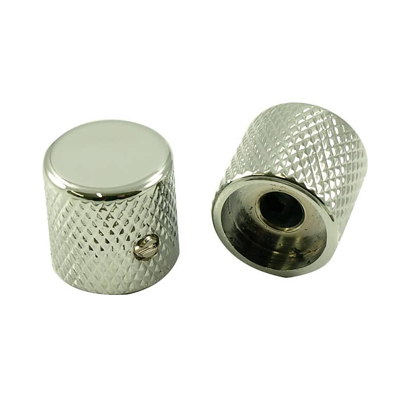 WD Telecaster Barrel Knobs, Brass Chrome (Set of 2) | Reverb