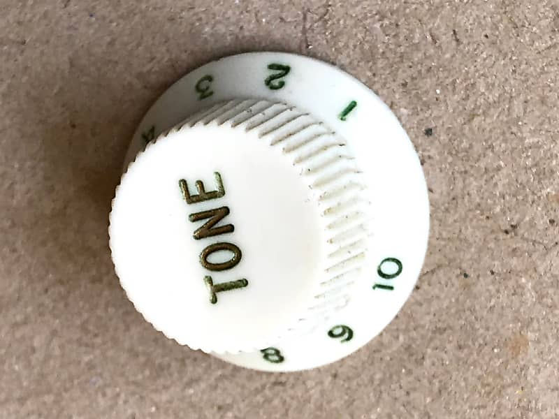 Fender Jazzmaster Push-on Tone Knob 1958 White 59 60 61 62 63 | Reverb