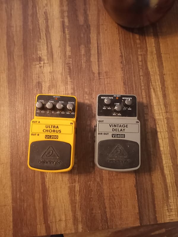 Behringer pedals Vintage delay and ultra chorus | Reverb