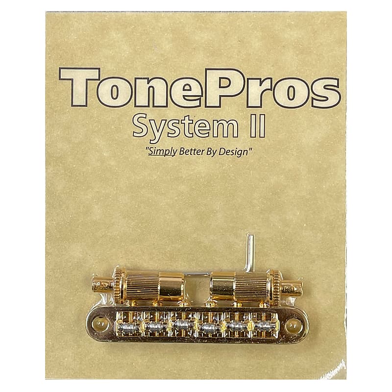 TonePros Metric Tune-O-Matic Bridge w/ Roller Saddles TPFR-G | Reverb