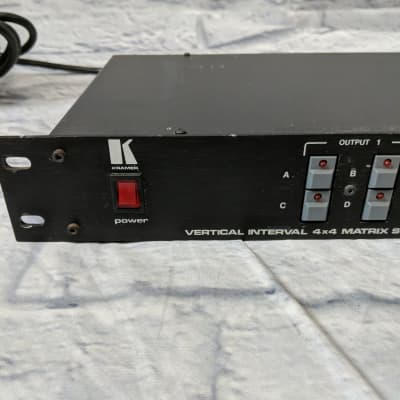 Kramer Electronics Vertical Interval 4x4 Matrix Switcher Rack | Reverb