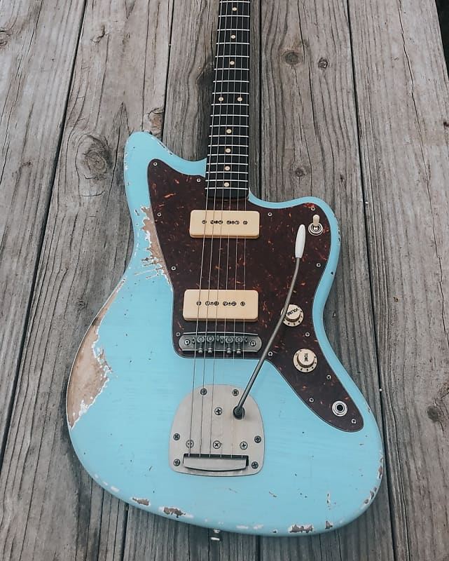 TMG Guitar Co. Ronnie scott 2019 - Sonic blue NITRO | Reverb