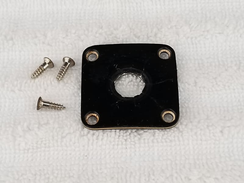 1950s Gibson Les Paul Junior Input Jack Plate - With 3 Screws | Reverb