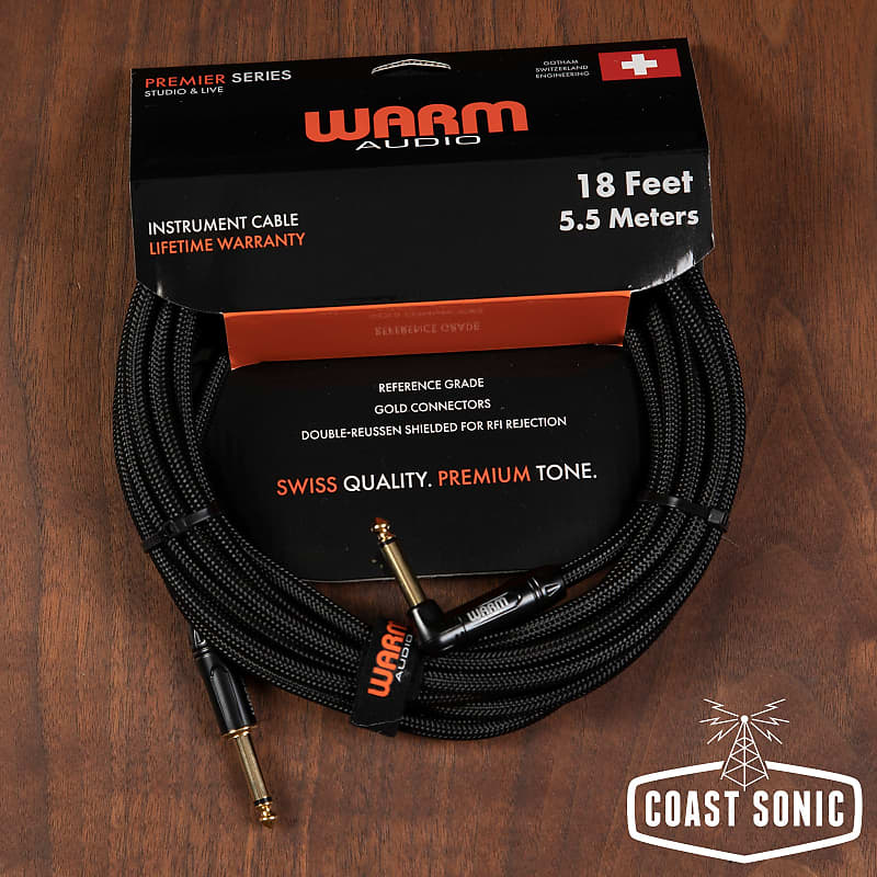 Warm Audio Premier Series Instrument Cable-18 Foot | Reverb