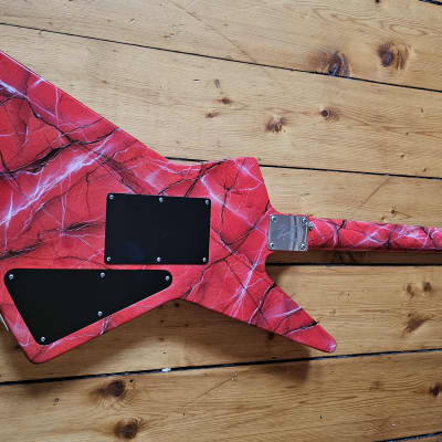 Warmoth Nomad explorer red custom electric guitar | Reverb Australia